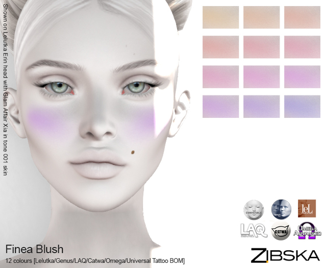 Second Life Marketplace - Zibska [50L CLOSEOUT] ~ Finea Blush in 12 ...