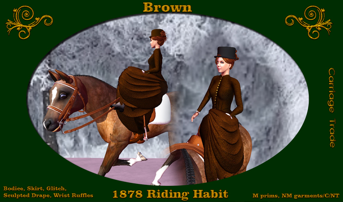 Second Life Marketplace - @CT@ Riding Habit Brown