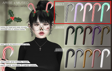 Second Life Marketplace - .ARISE. x MUSED Krampus Candy / Pack 1