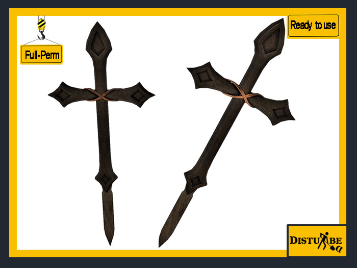 Second Life Marketplace - ::DisturbeD:: Vampire Hunter Dagger Cross ...