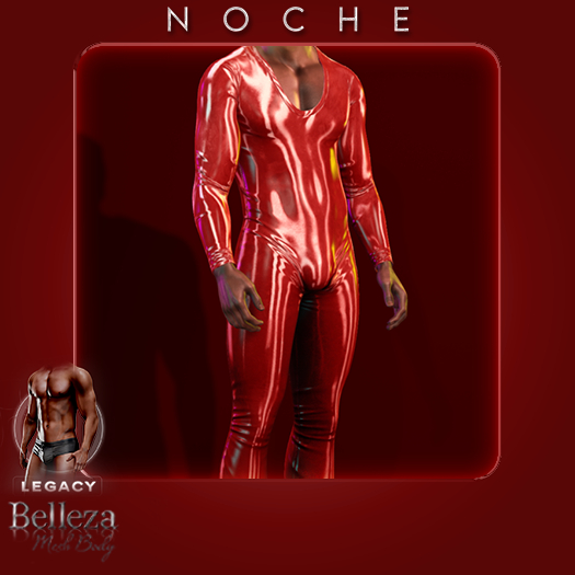 Second Life Marketplace Noche Latex Bodysuit Red