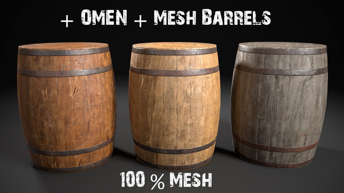 Second Life Marketplace - + OMEN + Mesh Barrels