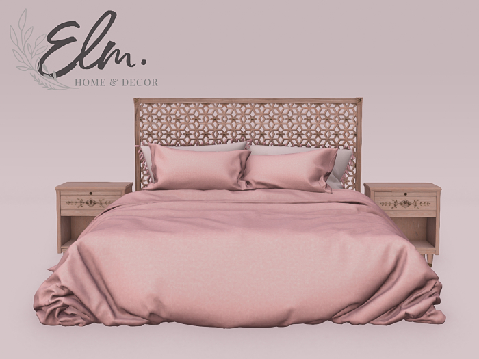 Second Life Marketplace - Elm. Magnolia Bed - Ash [PG]