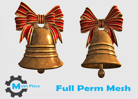 Second Life Marketplace - Mesh Place - Christmas Bell - Full Perm Mesh