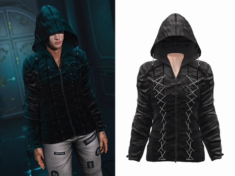 Second Life Marketplace - -[ vagrant ]- Rainier Coat - Grey