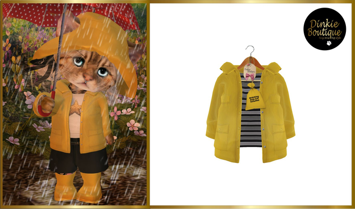 Second Life Marketplace - *DB* DINKIES DEBBIE RAINCOAT* yellow