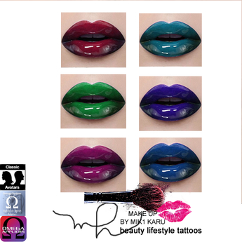 Second Life Marketplace - Bom Lipstick Glossy Lips Ombre Omega Applier Set