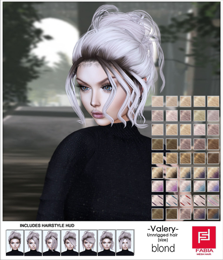 Second Life Marketplace - -FABIA- Mesh Hair Blond