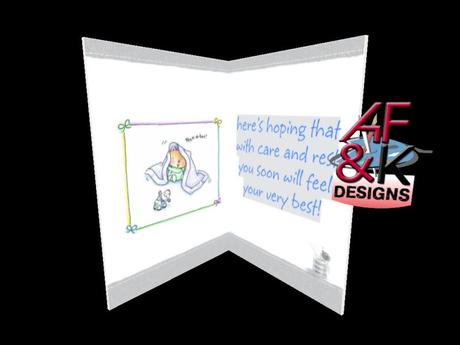 Second Life Marketplace - AF&K Designs - Not Feeling Well Greeting Card