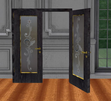 Second Life Marketplace - double door with central glass - rov colors