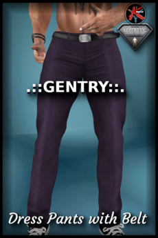 Second Life Marketplace - .::GENTRY::. DRESS PANTS - AUBERGINE - Aesthetic