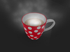 Second Life Marketplace - red with white spots coffee mug