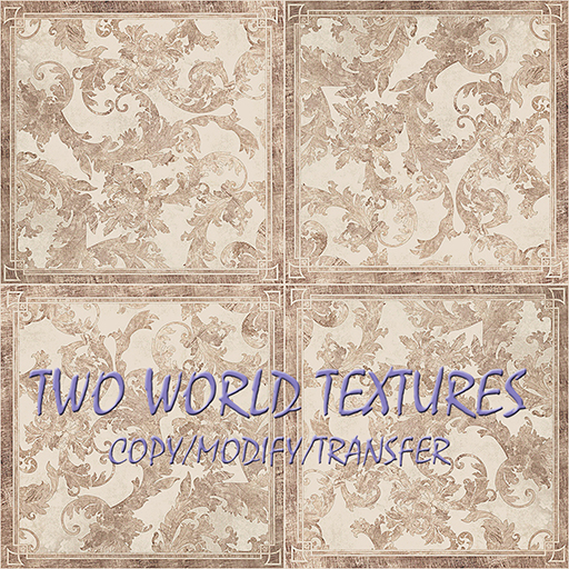 Second Life Marketplace - Floor Tile Old Roman Floral Squares Seamless ...