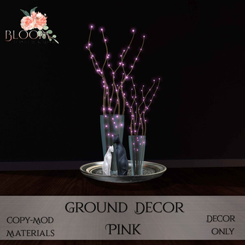 Second Life Marketplace - Bloom! - Ground Decor Pink(Add me to Unpack)