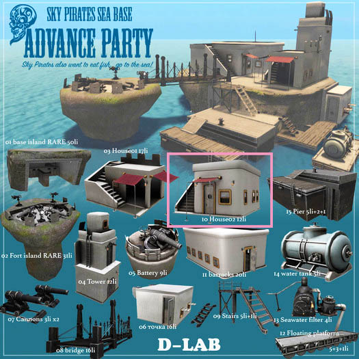 Second Life Marketplace - D-LAB SP-SB Advance party-10