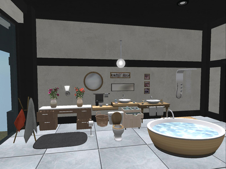 Second Life Marketplace - Chic Modern Bathroom Set and Accessories ...