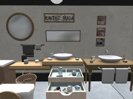 Second Life Marketplace - Chic Modern Bathroom Set and Accessories ...