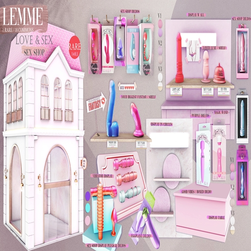 Second Life Marketplace - LEMME...Display Wall / Texture in Blush and ...