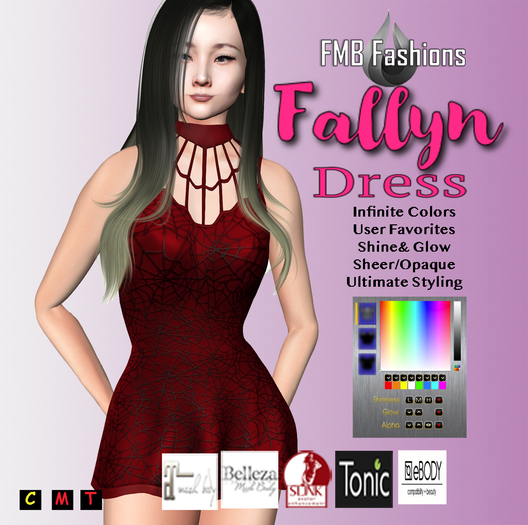 Second Life Marketplace - FMB Fallyn Dress (wear to unpack)