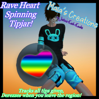 Second Life Marketplace - Rave Heart Tipjar