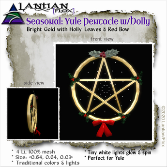 Second Life Marketplace - ~L/Fx~Yule Pentacle w/ Holly MCtbox