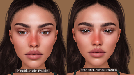 Second Life Marketplace - Winter Nose Blush + Blush with Freckles Bakes ...