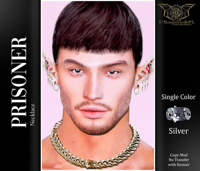 Second Life Marketplace - L'Emporio&PL::*Prisoner*:: Silver -Necklace-w ...