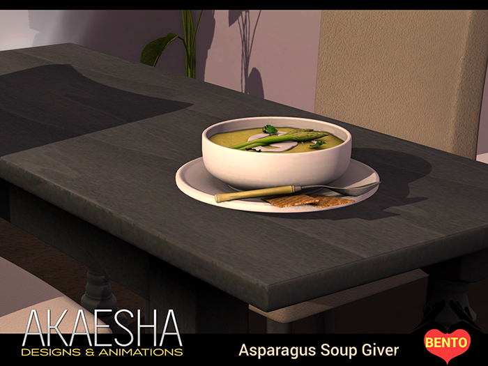Second Life Marketplace - [Bento Catering & Party Foods] Asparagus Soup ...