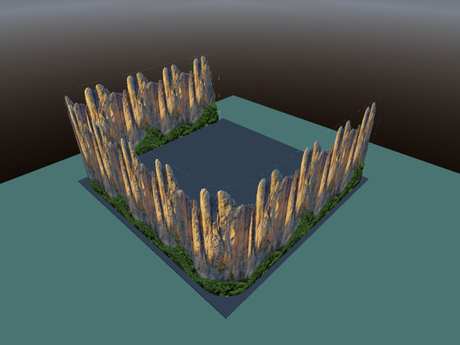 Second Life Marketplace - RC walls set - Sand cliffs