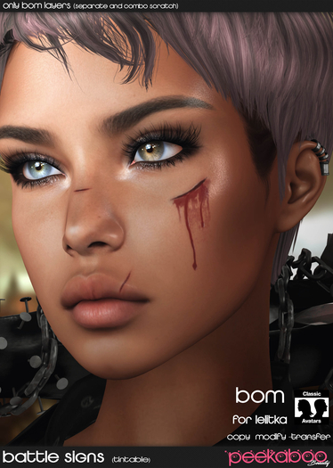 Second Life Marketplace - Peekaboo - Battle Signs Lelutka