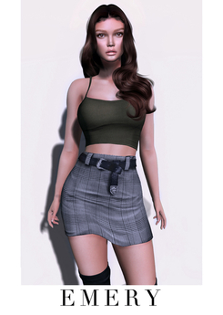 Second Life Marketplace - Emery Grace Belted Skirt Burry