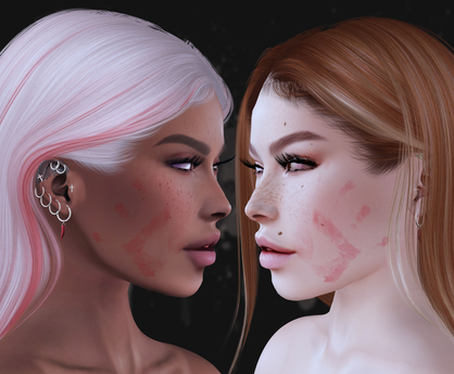Second Life Marketplace - Sampled - Slap Face Tattoo (Unisex) // BOM ...