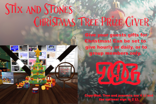 Second Life Marketplace - ~S&S~ Christmas Tree Prize Giver (boxed)