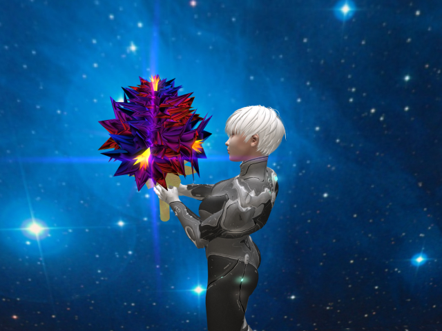 Second Life Marketplace - Vex Cross 3-COLOR alien flower bouquet