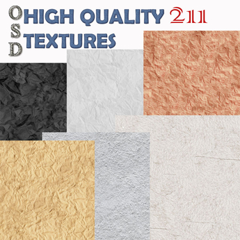 Second Life Marketplace - OSD 211 - 30 FULL PERM TEXTURES PAPER/GYPSUM/CLAY