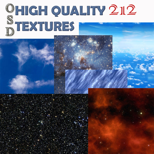 Second Life Marketplace - OSD 212 - 29 FULL PERM SKY TEXTURES