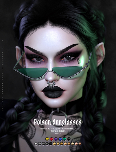 Second Life Marketplace - -SU!- Poison Sunglasses