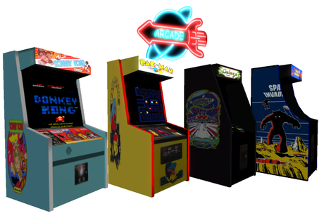 Second Life Marketplace - Rocket Arcade Cabinets Set 1