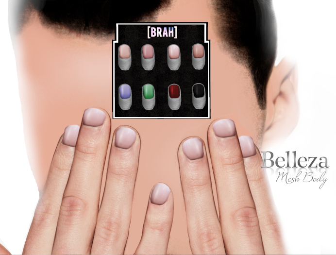 Second Life Marketplace - [BRAH] Born This Way Nail(Plain)JAKE