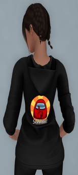 Second Life Marketplace - Among Us Red Imposter Female Hoodie