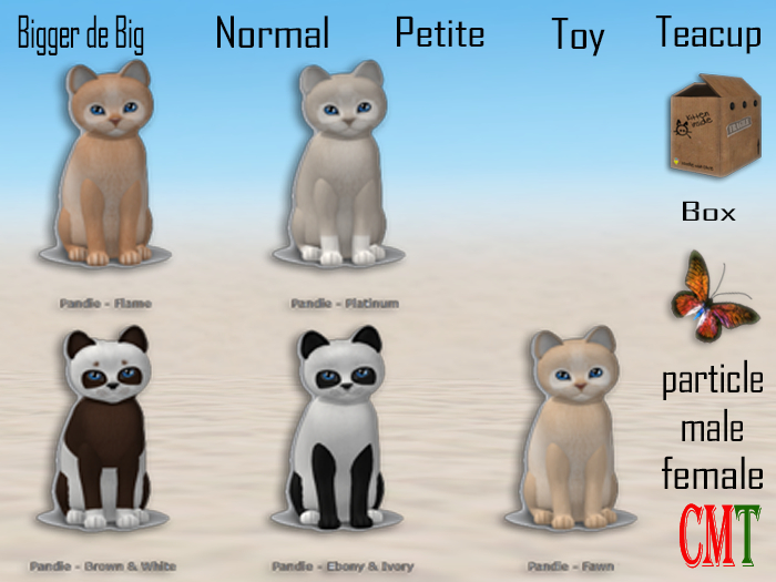 Second Life Marketplace - KittyCatS! Furs Pandie female & male