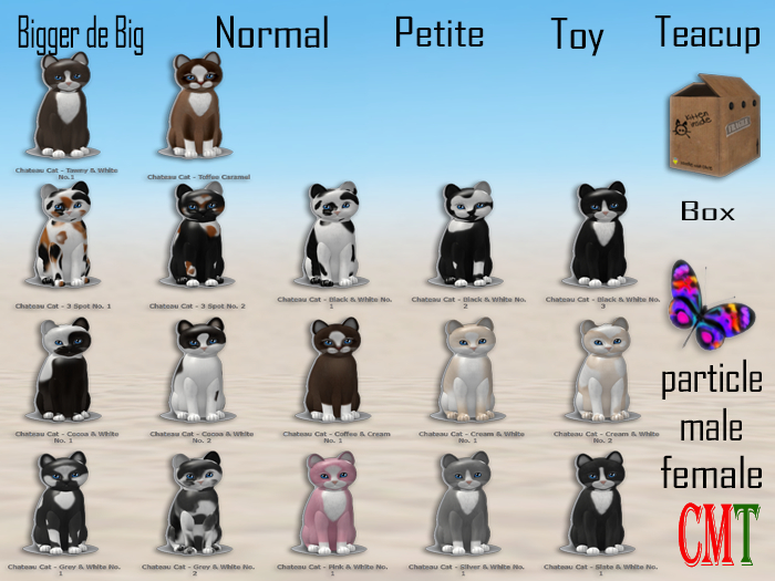 Second Life Marketplace - KittyCatS! Furs Chateau Cat female & male