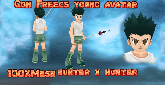 Second Life Marketplace - Gon young hunter x hunter avatar mesh
