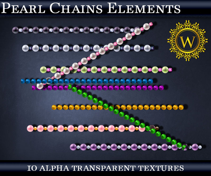 Second Life Marketplace - Pearl Chains 10 Transparent Alpha Textures ...