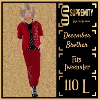 Second Life Marketplace - [Supremity] Tweenster - December Brother )