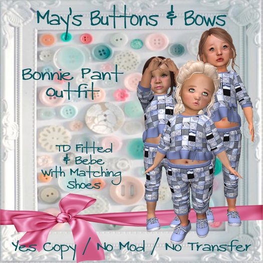 Second Life Marketplace - MBB * Bonnie Pant Outfit (TDFitted&Bebe)