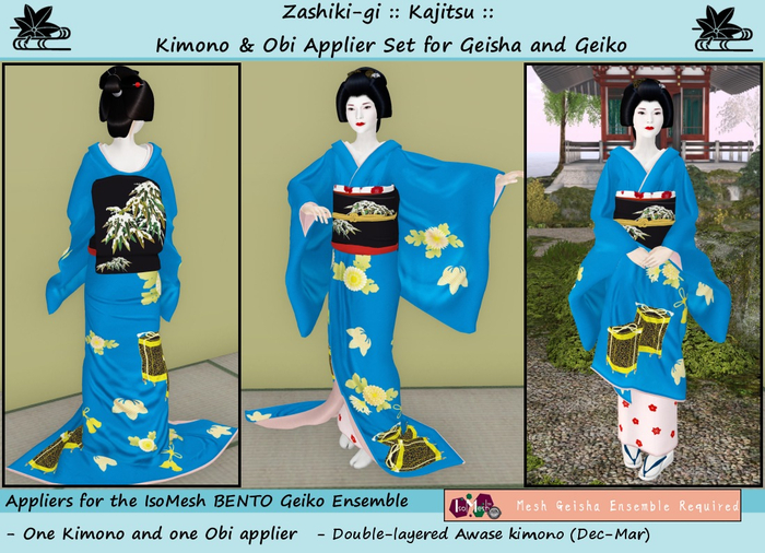 Second Life Marketplace - Zashiki-gi Geiko Kimono Applier Box - Kajitsu