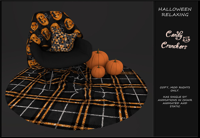 Second Life Marketplace Candy Crunchers Halloween Relaxing Sale