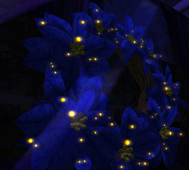 Second Life Marketplace - FN*Poinsettia Wreath -royal blue-