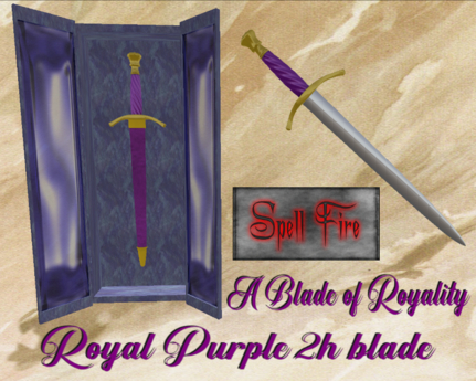 Second Life Marketplace - Royal Purple Blade 2h ) ( 1v4